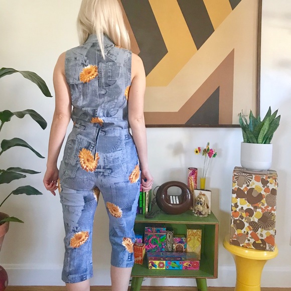 Vintage | Pants & Jumpsuits | Vintage 9s 2 Piece Matching Set Faux ...